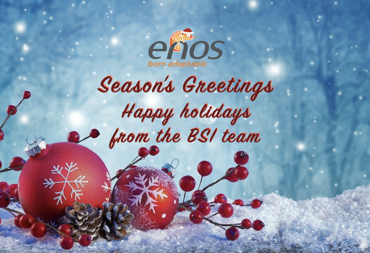 Greeting's season - Happy Holidays - enos